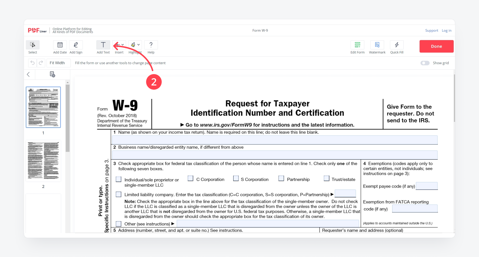 How To Insert Page Numbers In A PDF File: Step-by-step Guide — PDFliner