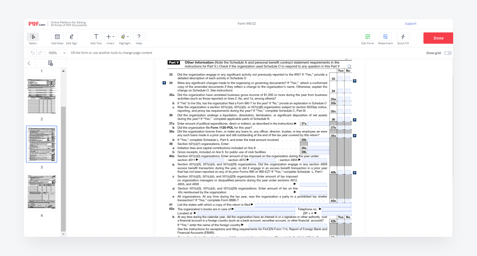 How to Fill Out Form 990-EZ Instructions and Tips