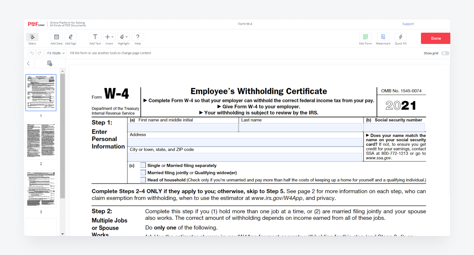 How To Fill Out A W 4 Complete Form W 4 Instructions For 2021 How To Fill Out A W 4 Complete Form W 4 Instructions For 2021