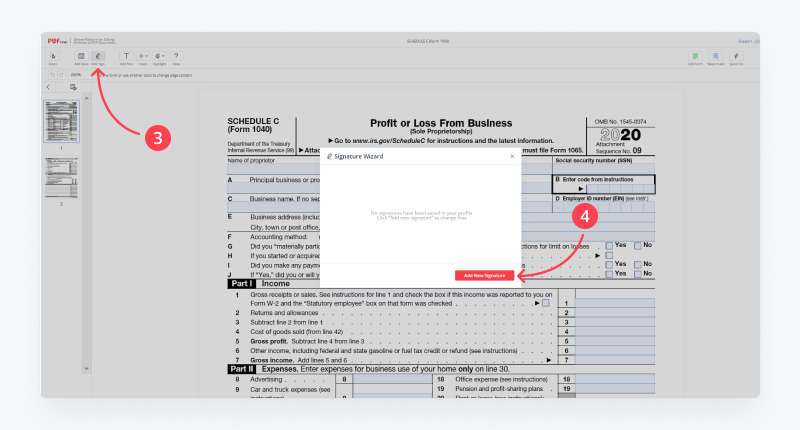 How to Sign Schedule C (Form 1040) : Complete Guide