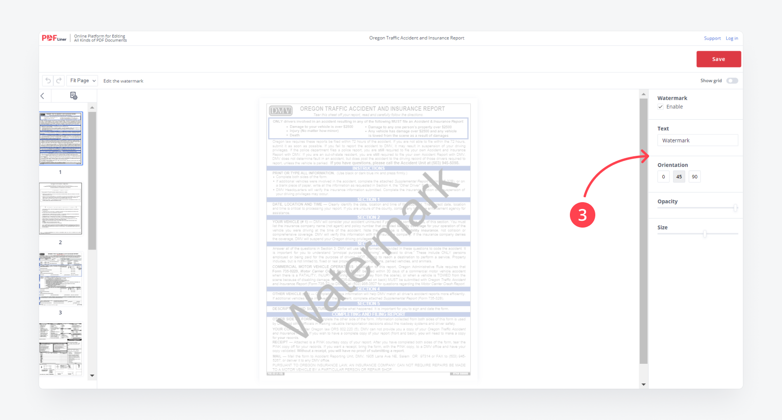 Simple Instruction For Adding Watermark On PDF File — PDFliner