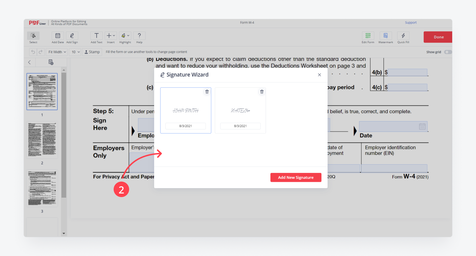How to Sign a W-4 Form Quickly Online